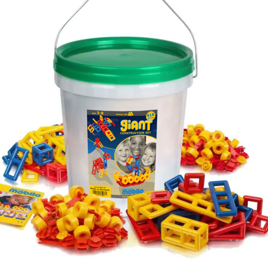 plasticant mobilo® learning toys | giant bucket | 416 pieces | mobilo.de